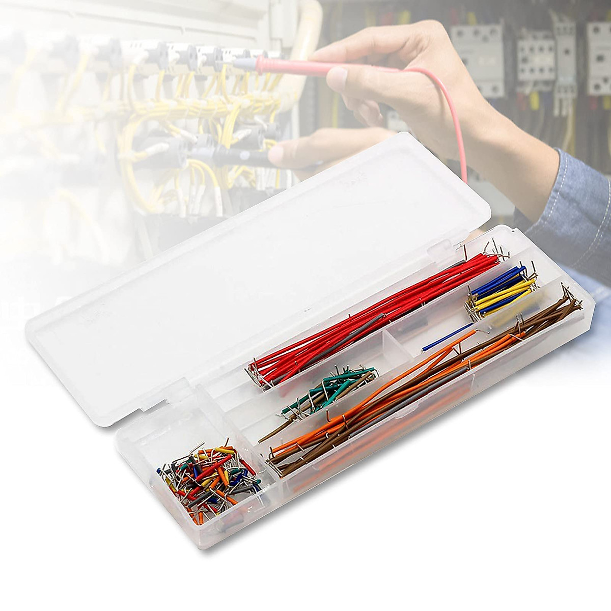 qiguch66 140Pcs Breadboard Jumper Cable Kit U Shape Solderless Wires 14 Lengths Jumper Wires for Circuits Connecting