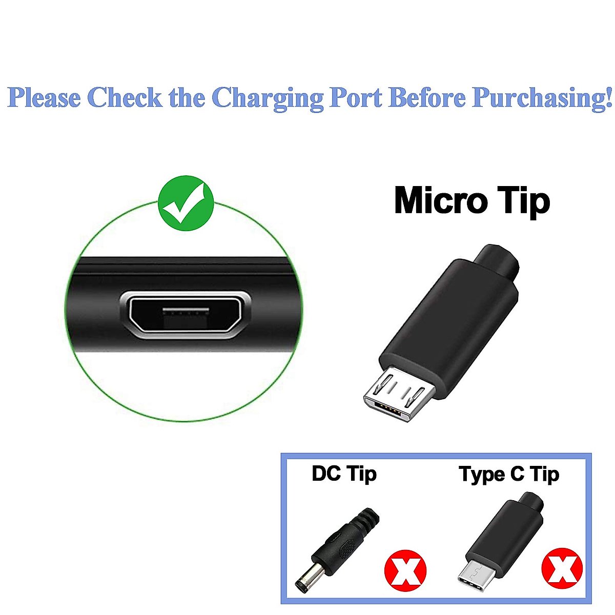 TPLTECH Micro-USB Cable & Power Adapter for Bose Speaker Bundle