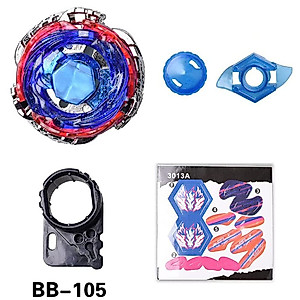Gyros 6 Pack Bey Burst Battling Tops Metal Fusion Starter Set with Stickers Two Launchers