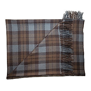 The Celtic Croft Outlander Blanket Premium Lambswool Tartan
