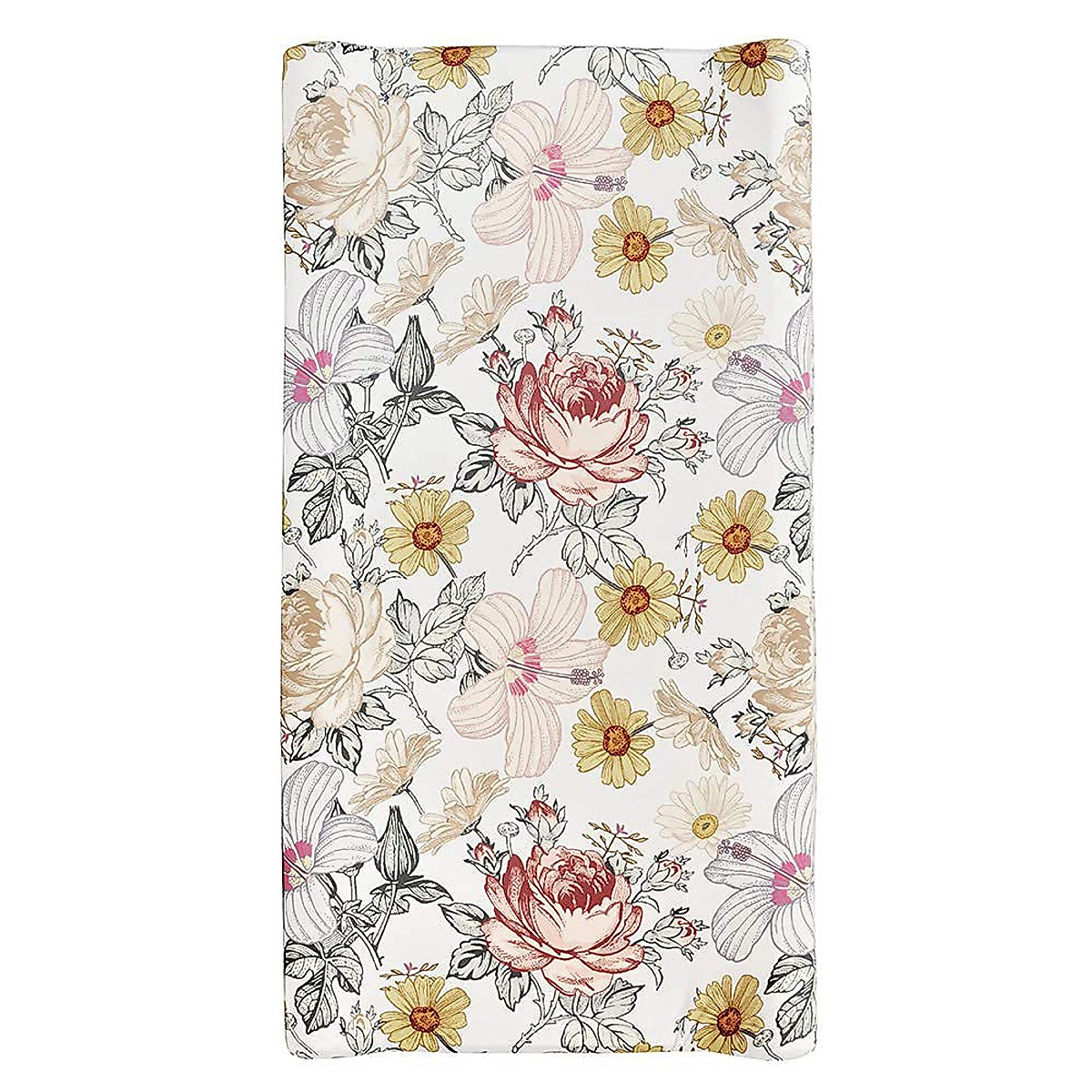 Floral Crib Sheet and Changing Pad Covers