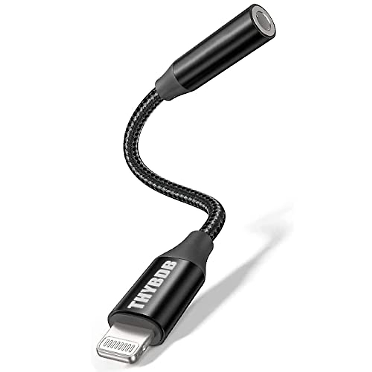 iPhone aux Adapter, Lightning to 3.5 mm Headphone Jack Adapter Audio Aux Adapter Dongle [Apple MFi Certified] Headphone Adapter for iPhone 13/13 Pro/12/11/11 Pro/11 Pro Max/X XR Max 8 7