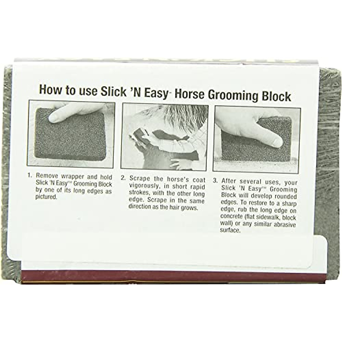 Farnam Slick 'N Easy Horse Grooming Block