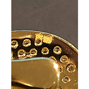 Solid 925 Sterling Silver Real Grillz - 14k Yellow Gold Plated - Iced CZ - Custom Top & Bottom Grills For Teeth - Real Solid Silver NOT BRASS