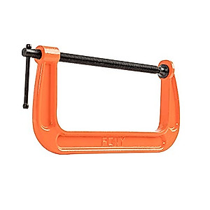 Pony Jorgensen 2680 8-Inch C-Clamp, Orange