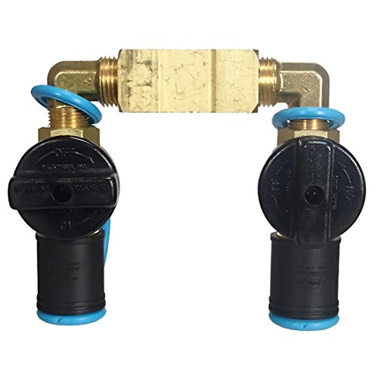 M.B. Sturgis Inc. Dual 3/8" Ball Valve Quick Disconnect~ Made in USA ~