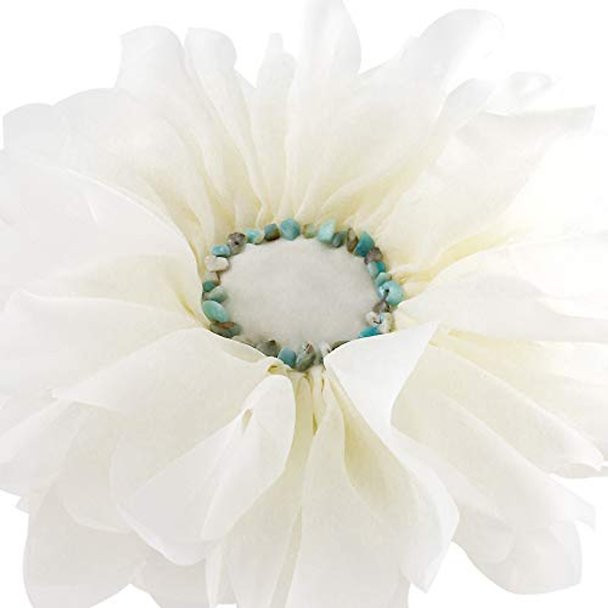 OiseauVoler Decorative Throw Pillow Handmade Luxury Cushion Accent 3D Flower Round Pillow with Insert for Couch Bedroom Home Decor 12 Inch White