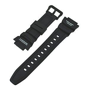 Genuine Replacement Casio Watch Band Black Rubber Strap #10431875 SGW-500 SGW-500H-1B