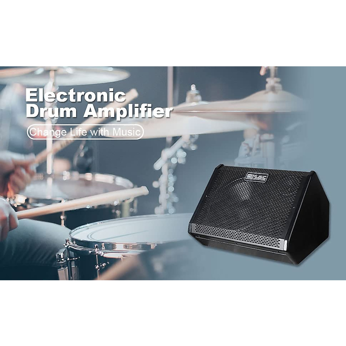 Coolmusic DM80 80W Bluetooth Personal Monitor Amplifier Electric Drum Amplifier Speaker,Keyboard Speaker