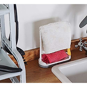Feel Soon Retail Dishcloth Holder Sponge Holder Stand Rack (Beige)