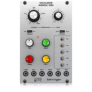 Behringer OSCILLATOR MODULE 1004 Legendary 2500 Series Dual Core VCO Module for Eurorack