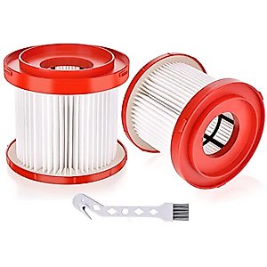 Aryavos 2 Pack Wet Dry Vacuum HEPA Filter Replacement 49-90-1900 Compatible with Milwaukee Cordless Vacuum M18 Fuel Packout 0970-20 / M18 2 Gallon 0880-20 / M12 Fuel 1.6 Gallon 0960-20