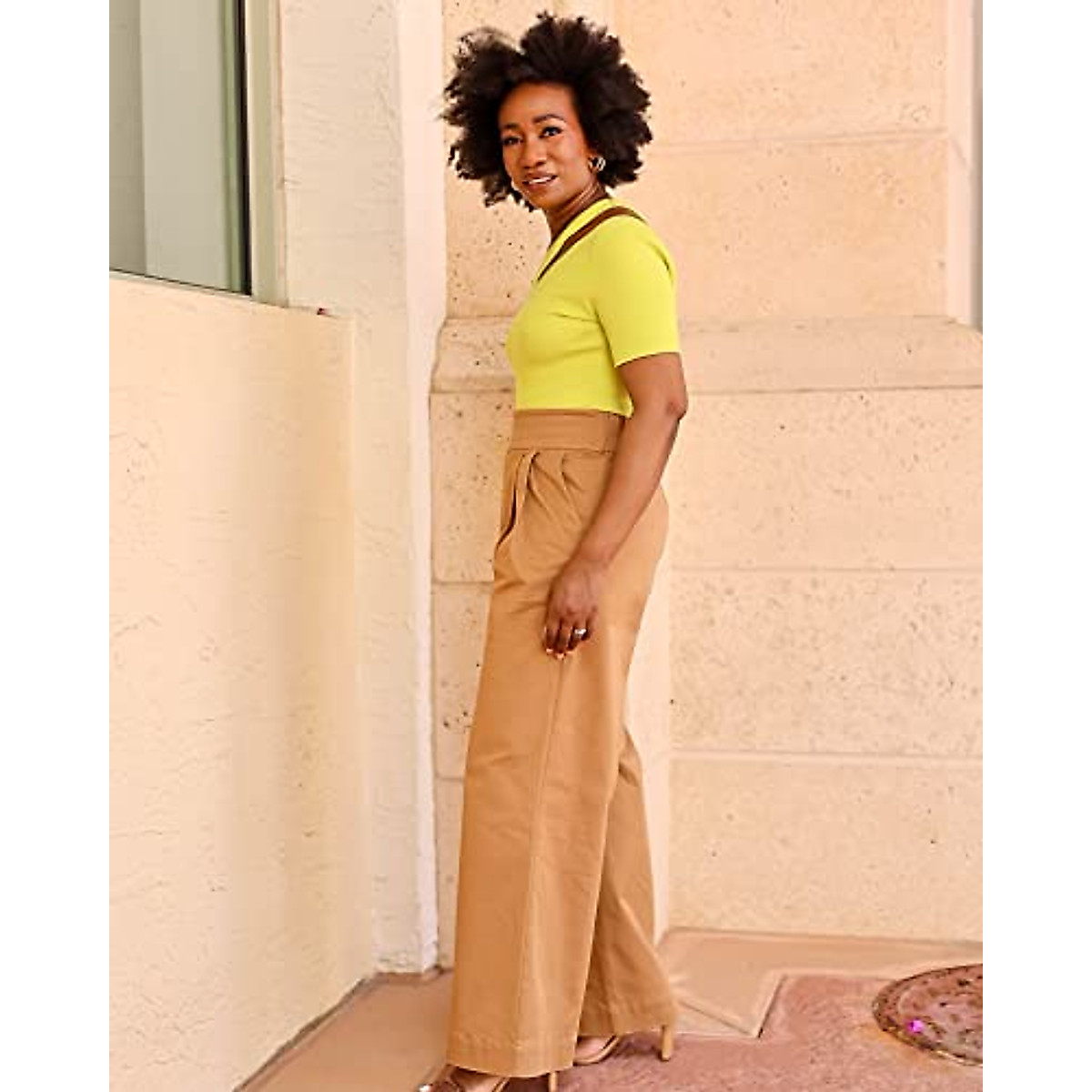 The Drop Women's Sulphur Spring Asymmetric Neckline Knit Top by @kass_stylz, 3X, Plus Size