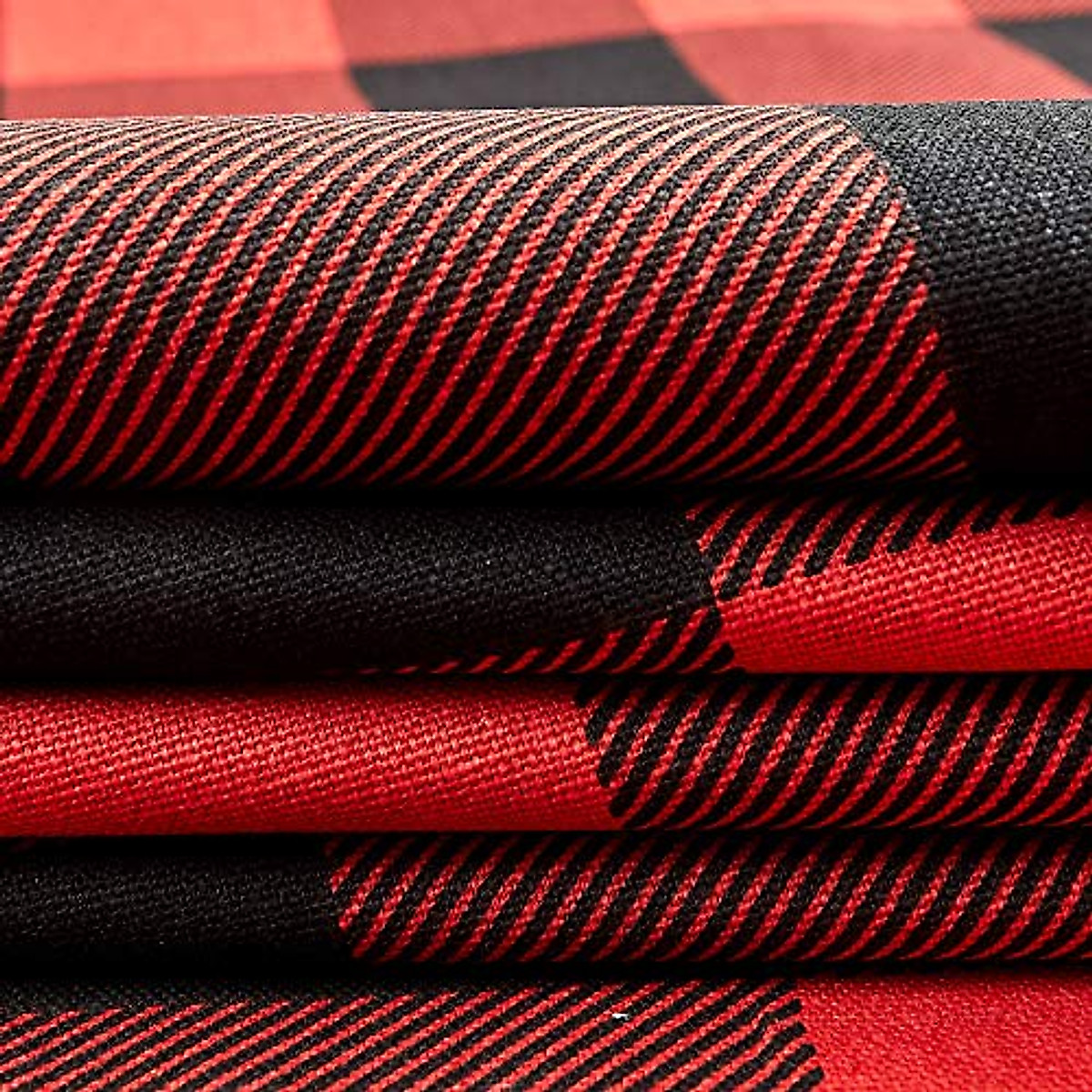 Premier Prints Buffalo Check Red/Black, Fabric by the Yard