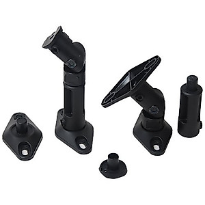 VideoSecu 2 Satellite Speaker Wall Ceiling Mounts Brackets 1EH (Black, 2 Pack)