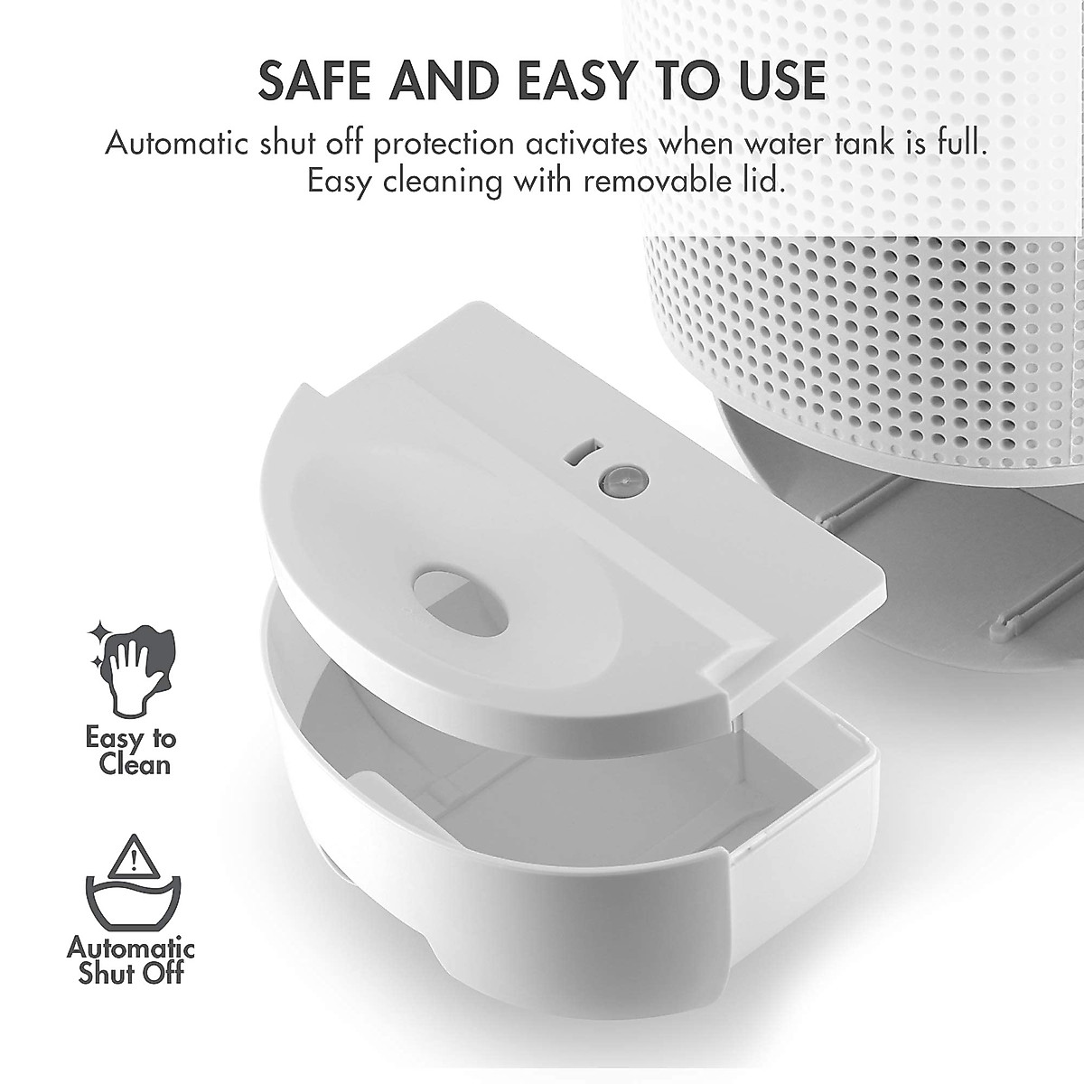 Tenergy Sorbi Dehumidifier w/Air Purifying Function and 3-Pack Replacement H13 Medical Grade Hepa Filter, Ultra-Quiet, Adjustable Air Speeds, and Touch Control