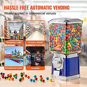 VEVOR Vending Machine, Classic Gumball Bank, Huge Load Capacity Candy Gumball Machine, Mini Vending Machines, Gumball Dispenser Machine for Kids, Perfect for