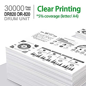 greencycle Compatible Drum Unit Replacement for Brother DR820 DR 820 Work with HL-L6200DW HL-L6200DWT MFC-L5850DW MFC-L5900DW HL-L5200DW Series Printers (Black, 8 Pack)