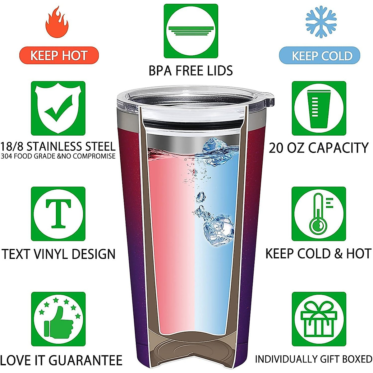 BIRGILT Best Friend Birthday Gifts for Women - Funny Friendship Christmas Gifts for Female Friends, Coworker, Sister, Bestie - 20oz Tumbler Cup