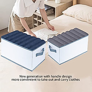 4PCS Pants Organizer, Wardrobe Clothes Organizer for Folded Clothes, Upgraded Drawer Organizers for Clothing, Clothes Organizer, T-Shirt, Leggings, Pants Organizer for Closet Ticacos