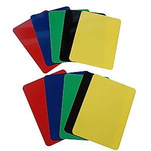 Yuanhe 10Pack Poker Cut Cards - Poker Size Casino Cutting Card in Muti Colors for Poker Texas Hold'em Blackjack Home Games