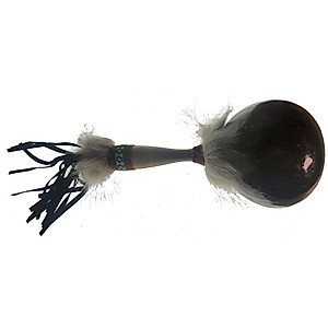 Shaman Maraca - Rainforest Coconut Witch doctor Tribal Ritual Shaker Ceremonial Rattle