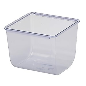 San Jamar Dome 2 Quart Garnish Tray 2 Quart Garnish Center Insert with Snap-On Connectors for Kitchen, Bar, and Restaurants, Plastic, 2 Pint, Clear