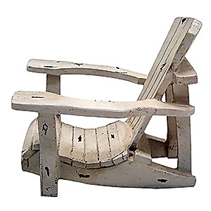 Distressed Beach Chair Wine Bottle Holder, Tabletop Decoration, Beach Themed Décor, 5.5 Inches