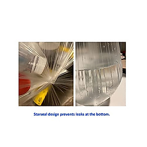 TYPLASTICS 45-48 Gallon Clear Trash Can Liners - 43" x 48" - HD Garbage Bags - Case of 200