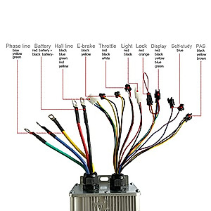 20" Rear Wheel Electric Hub Motor Kit, 20inch 72V 3000W Electric Bike Controller S900 Panel Rear Drive Hub Thumb Throttle Kit for Electric Bike Conversion