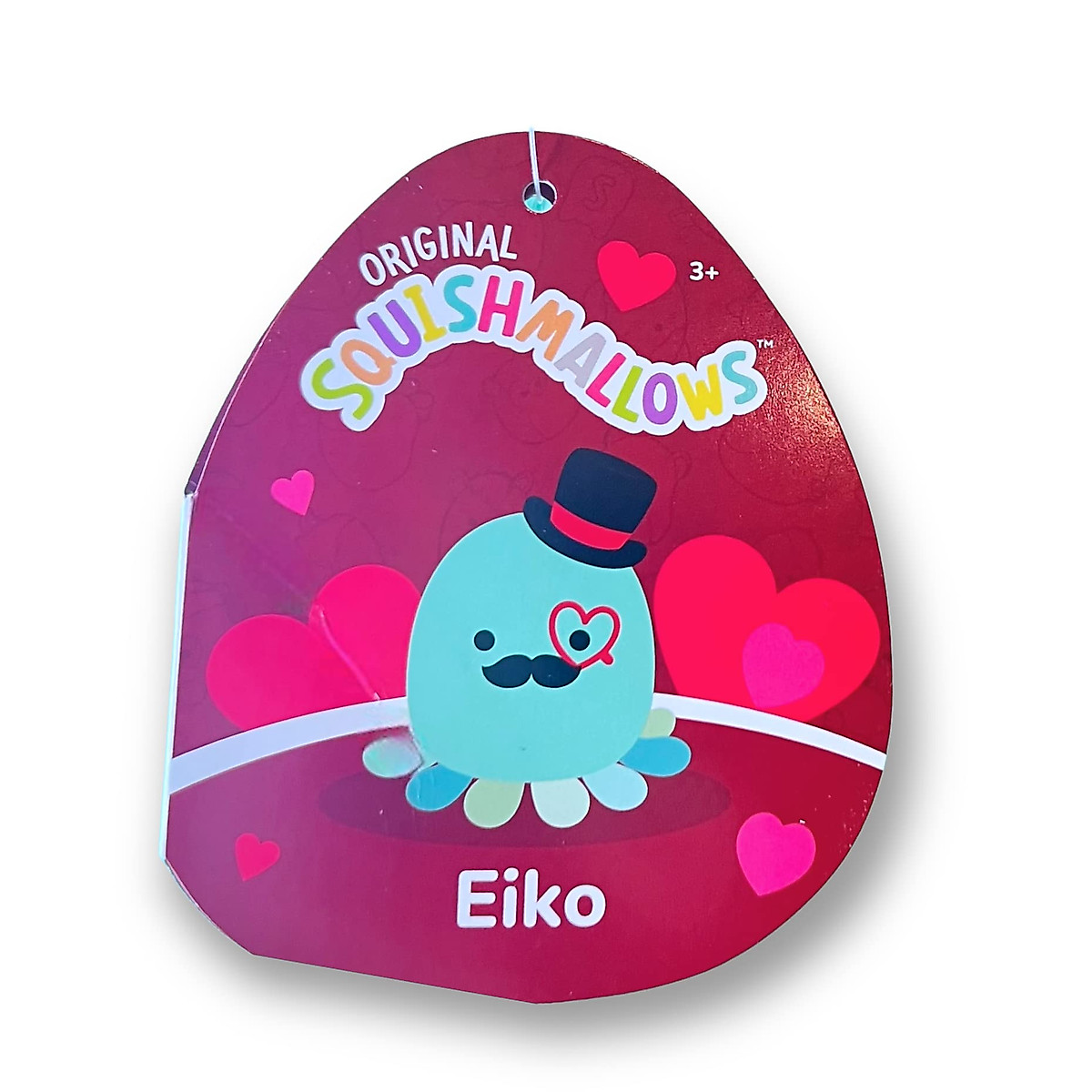 Squishmallows Official Kellytoy Perfect Pair Saxa Stingray and Eiko Fancy Octopus - 2023 Valentine’s Squad Set of 2 Stuffed Animals Plush