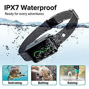 Vsezund Shock Collar, Training Collar with Remote for Small, Medium, Large Dogs with Vibration, Electric Shock, Beep, Security Lock, and Waterproof