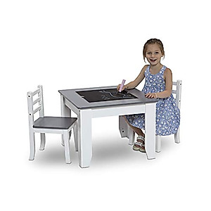 Delta Children Chelsea 3-Piece Table and Chairs Set with Storage