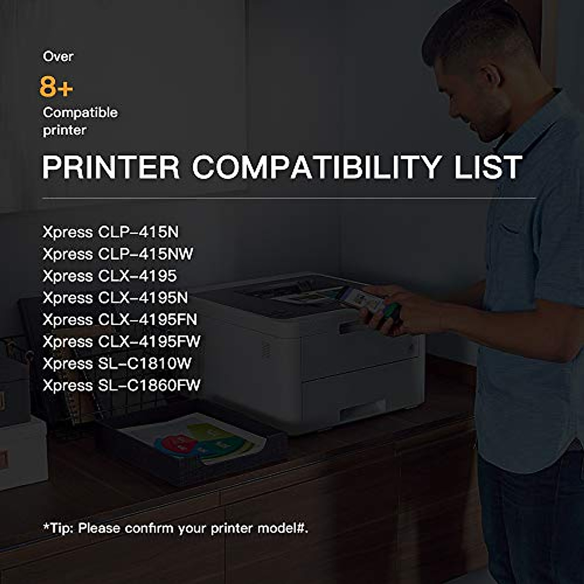 E-Z Ink (TM Compatible Toner Cartridge Replacement for Samsung 504 504S CLT-K504S CLT-504S for SL-C1860FW SL-C1810W C1860 CLP-415NW Printer Tray (1 Black)