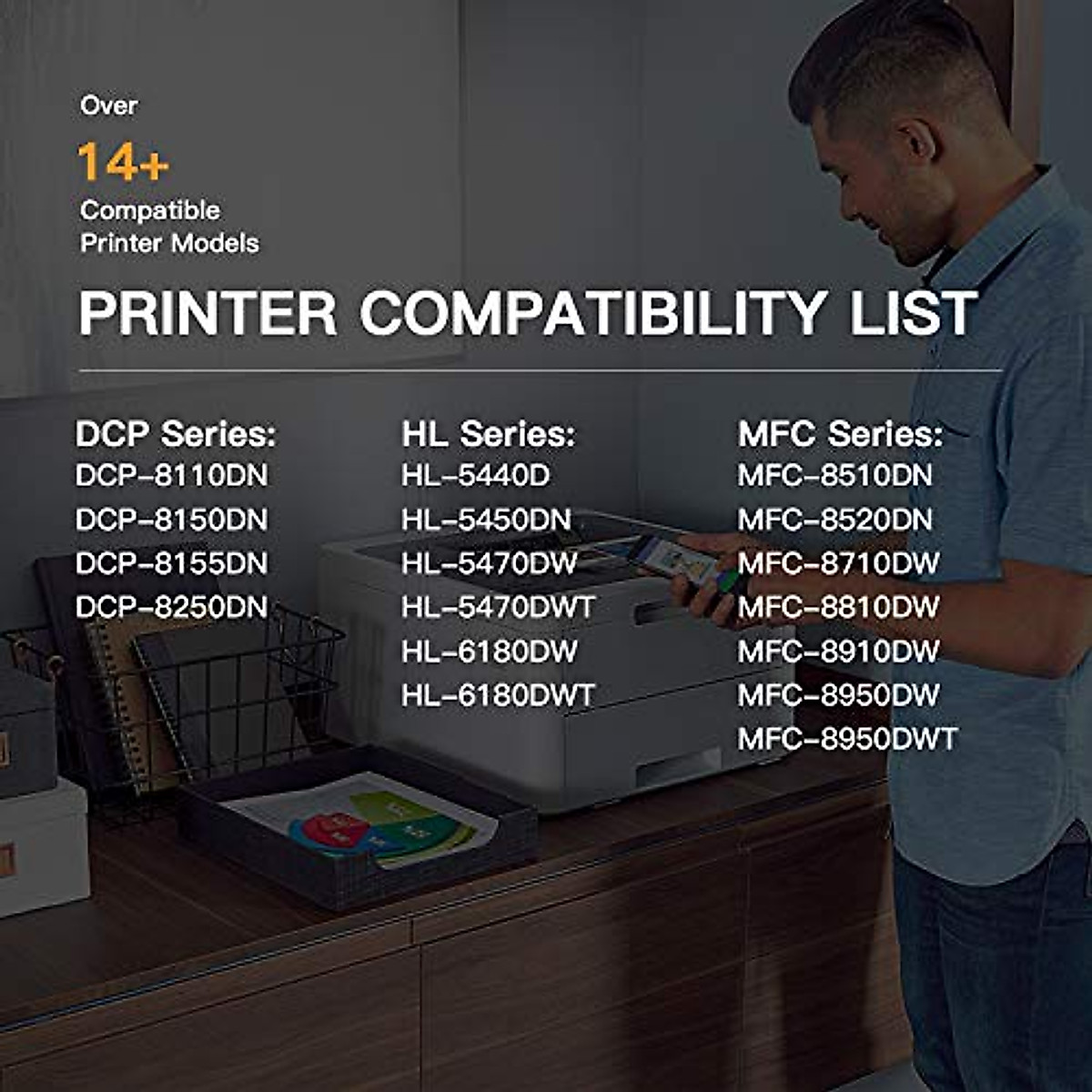 E-Z Ink (TM Compatible Drum Unit Replacement for Brother DR720 DR 720 to use with DCP-8155DN DCP-8150DN MFC-8950DW MFC-8710DW MFC-8910DW HL-6180DW HL-5450DN HL-5470DW MFC-8810DW HL-5440D (1 Drum)