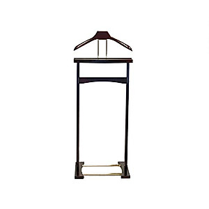 Mahogany Finish Storage Tray Wardrobe Valet