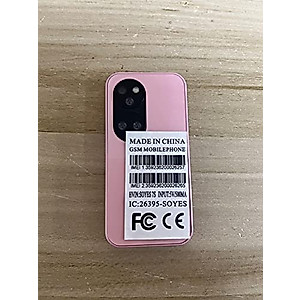Hipipooo Super Small Mini Smartphone 3G Network 2.5 Inch Mini Phone 1GB+8GB Quad Core Dual SIM Android The World's Smallest Unlocked Kids 3D Glass Pocket Cellphone (Pink)