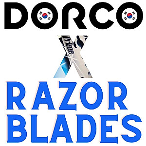 *New* Dorco Prime Platinum STP-301 Double Edge Blades (100 Blades) - Double Coating, Extra Sharp, Less Irritation