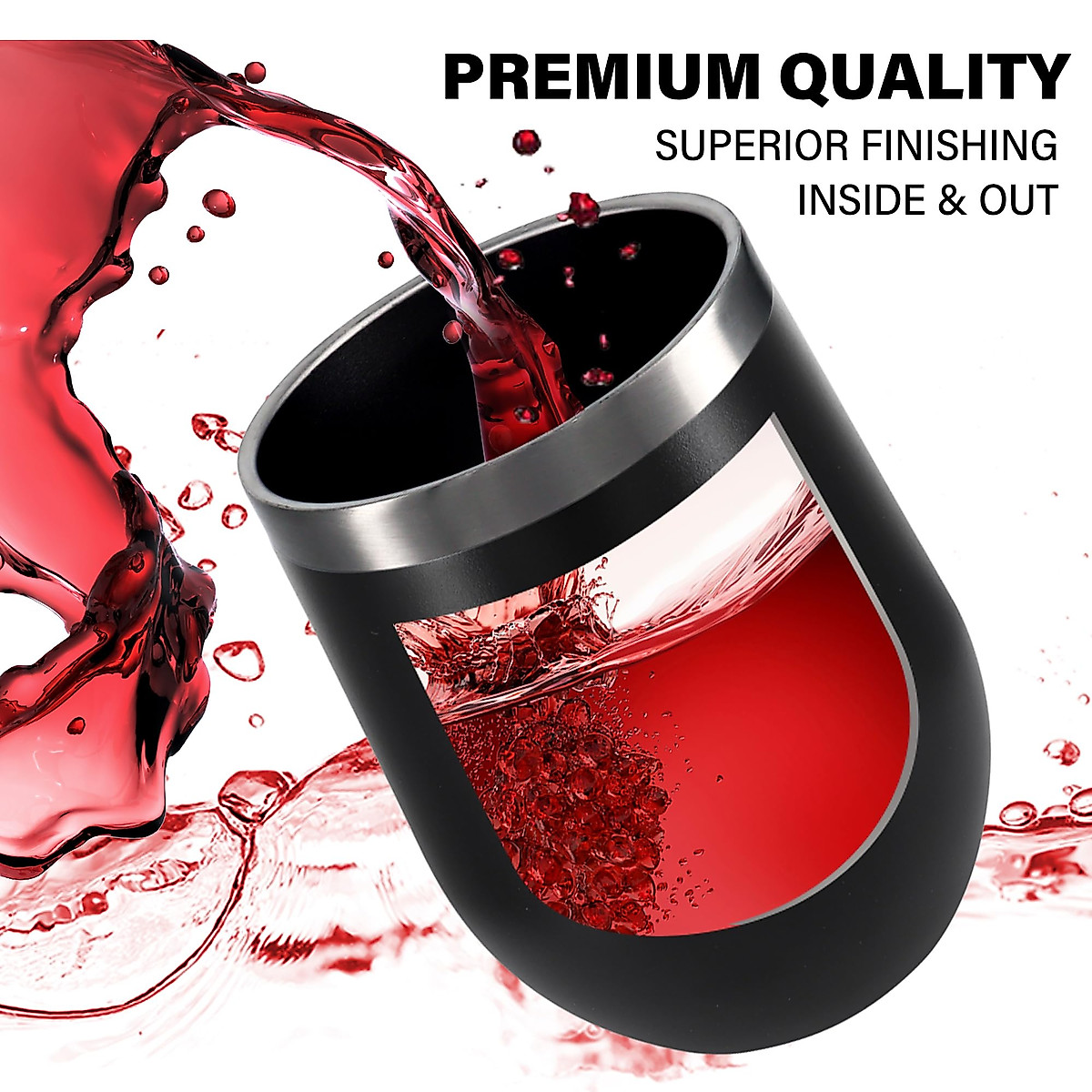 KAIRA Florida Gifts Wine Tumbler,State of Florida 12 OZ Insulated Vacuum Stainless Steel,Coffee Mug with Lid,Unique Themed Gifts Idea for Men,for boyfriend Husband Lover(Black) (Pack of 1)