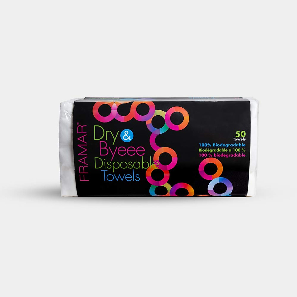 FRAMAR Disposable Towels for Salon, Hair Towels for Women, Salon Towels Bleach Safe White Spa Towels for Hair Drying Towel, White Towels Bulk, White Gym Towels Pack – 50 Pack Disposable Towel