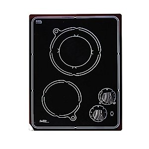 Swift Green 2 Burner Electric Cooktop 15" Ceramic Black CSA certified Made in Canada CER400C240