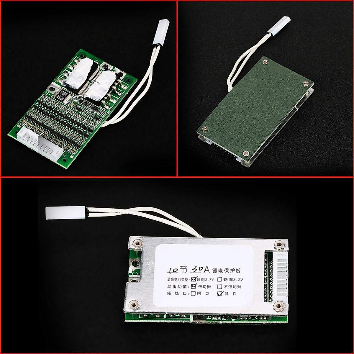 Fafeicy 10S 36V 30A Li-ion Cell Battery PC B Board with Balance Function Battery Protection Board 36V for 10 Series Cell Li-ion Batteries