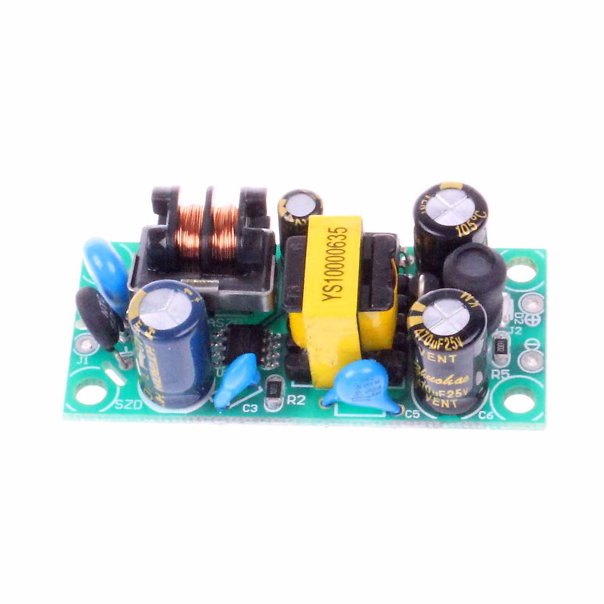 NOYITO AC to DC Precision Buck Power Supply Module AC 120V 100V-264V to 12V 500mA Isolated Step-Down DC Module (12V 500mA) Green