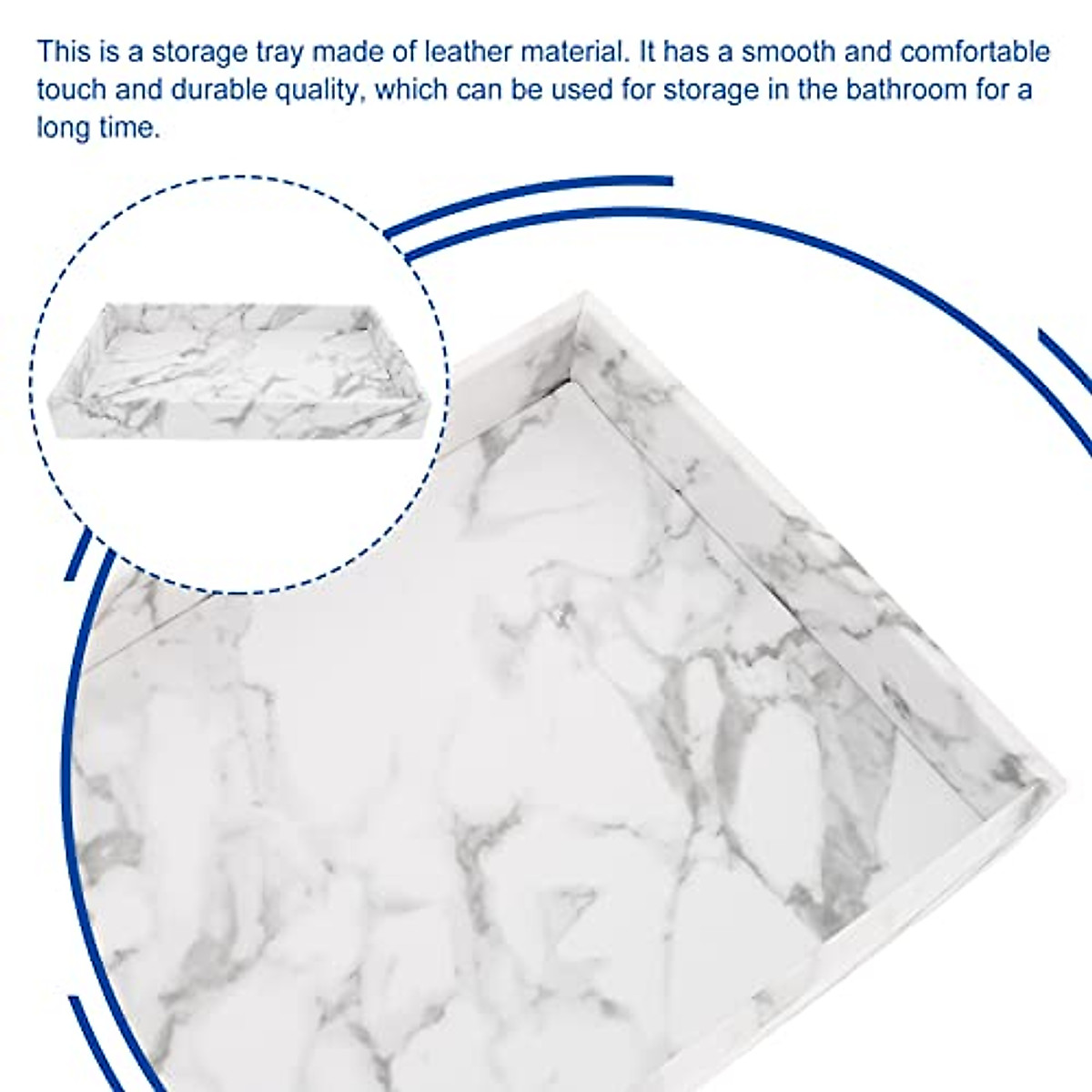 FOMIYES 2pcs Bath Cosmetics for Dish Toilet Candles Multi- Pattern Holder Soap Earrings Nightstand Organizer Makeup Bathroom Candle Trinket Ring Marble Grain Organizing Tank