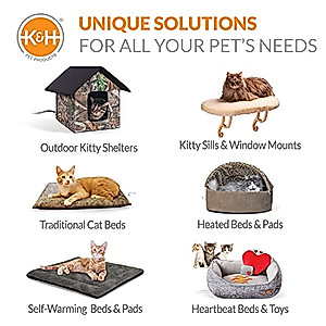 K&H Pet Products Indoor Pet House Red/Tan 16" x 15" x 14" (unheated)