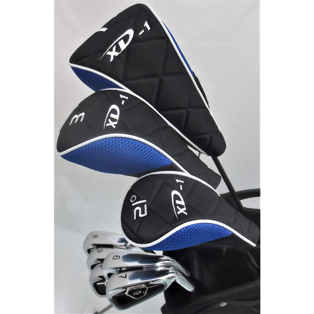 Tall Men's Golf Set Clubs for Men 6'0"- 6'6" Complete Driver, Fairway Wood, Hybrid, Irons, Putter, Stand Bag