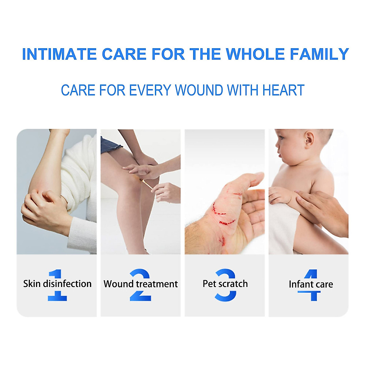 50 PCS Disposable Iodine Swab Portable Medical Swabs Outdoor Supplies Care Nasal