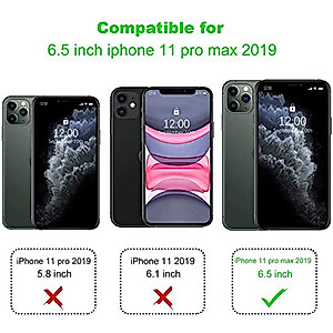 Arae Screen Protector for iPhone 11 Pro Max/Xs Max, HD Tempered Glass Anti Scratch Work with Most Case, 6.5 inch, 3 Pack