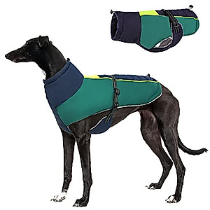 Warm Dog Winter Coat Reflective Dog Cold Weather Jacket Turtleneck Dog Vest Thick Fleece Lining Vest Windproof Dog Snow Suit Pet Apparel for Small Medium Large Dogs (Medium)