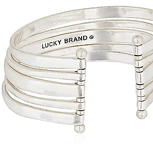 Lucky Brand Multi-Row Cuff Bracelet, Silver